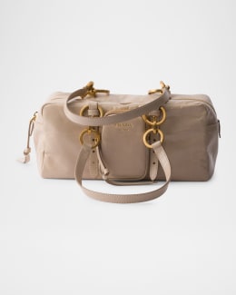 Prada Small Crochet Top-Handle Bag | Neiman Marcus
