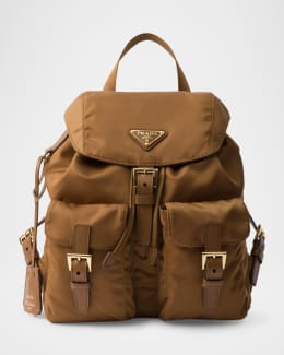 prada medium leather backpack