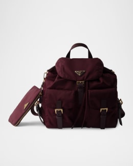 prada medium leather backpack