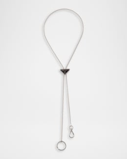 Prada Crochet Safety Pin Brooch | Neiman Marcus