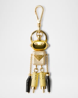 Prada Crochet Safety Pin Brooch | Neiman Marcus