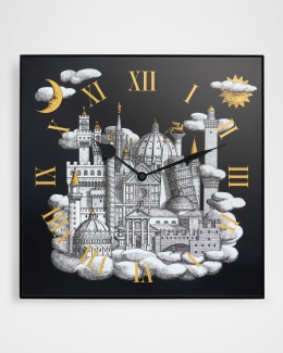 Fornasetti Viso Wall Clock | Neiman Marcus