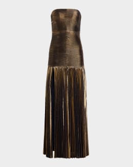 Retrofete Adele Ruched Strapless Maxi Dress | Neiman Marcus