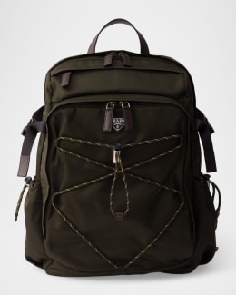 prada backpack men green