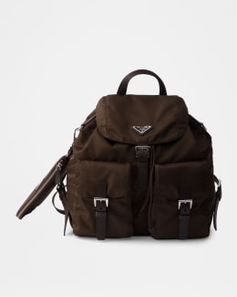 prada medium leather backpack