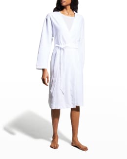 Hanro Cotton Jersey Short Robe | Neiman Marcus