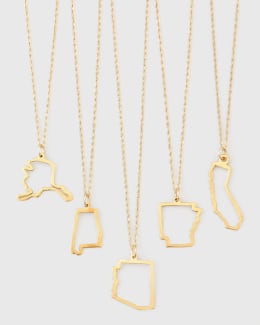 Maya Brenner Designs Mini 3-Letter Personalized Necklace, 14k White ...