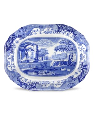 Spode Blue Italian Vegetable Dish and Cover | Neiman Marcus