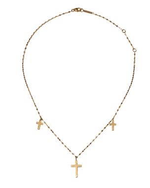 LANA 14k Double-Strand Crossary Necklace | Neiman Marcus
