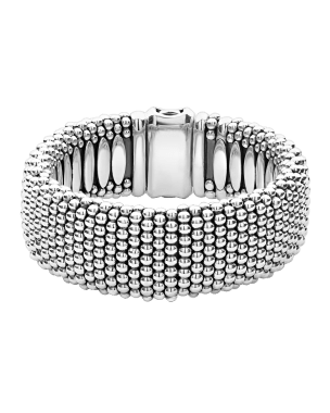 LAGOS Luna Pearl 2-Tone Cuff Bracelet | Neiman Marcus