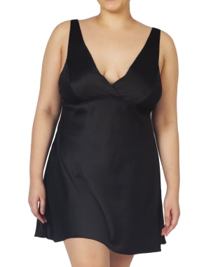 Rya Collection Plus Size Darling Lace-Inset Silk Chemise | Neiman Marcus