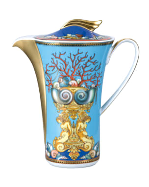 Versace Medusa Blue Coffee Pot | Neiman Marcus