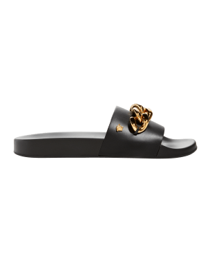 Versace Dimension Pool Slides | Neiman Marcus