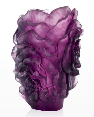 Daum Fleur de Paon Vase - Small | Neiman Marcus