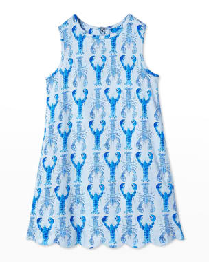 Classic Prep Childrenswear Girl's Charlotte Liberty Bavaria-Print Dress ...