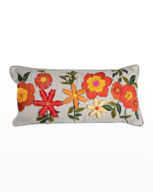 MacKenzie-Childs Fern Flora Pillow | Neiman Marcus