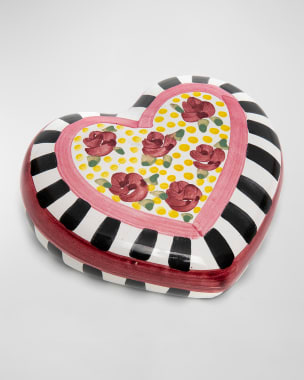 MacKenzie-Childs 11" Courtly Check Mantle Clock | Neiman Marcus