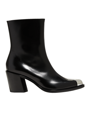 Alexander McQueen Celestial Crystal Platform Booties | Neiman Marcus