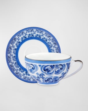 Dolce&Gabbana Casa Zebra Tea Cup and Saucer Set | Neiman Marcus