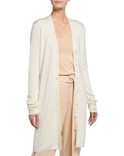 Open Front Rayon Cardigan | Neiman Marcus
