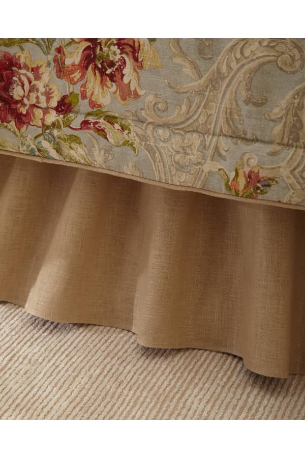 Dian Austin Couture Home Queen Pure Pewter Dust Skirt | Neiman Marcus