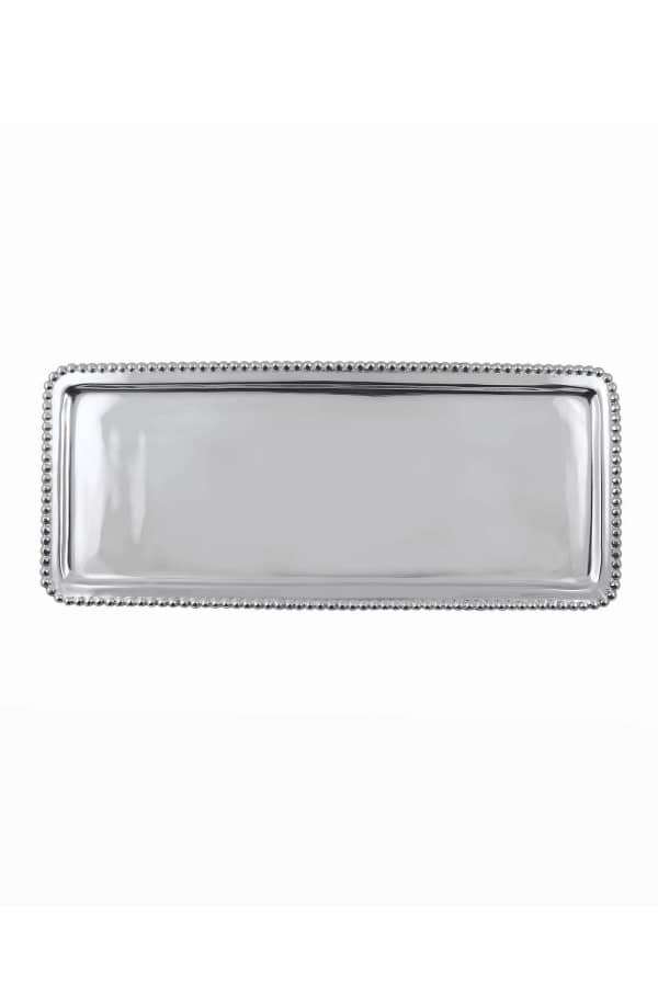 Mariposa Pearled Medium Service Tray | Neiman Marcus