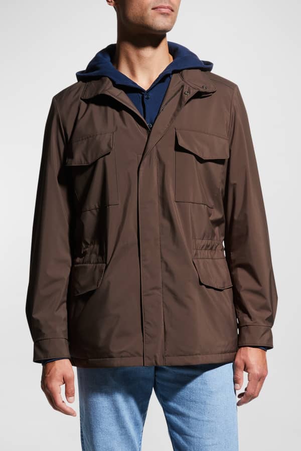 Vince Men's Canvas Field Jacket | Neiman Marcus