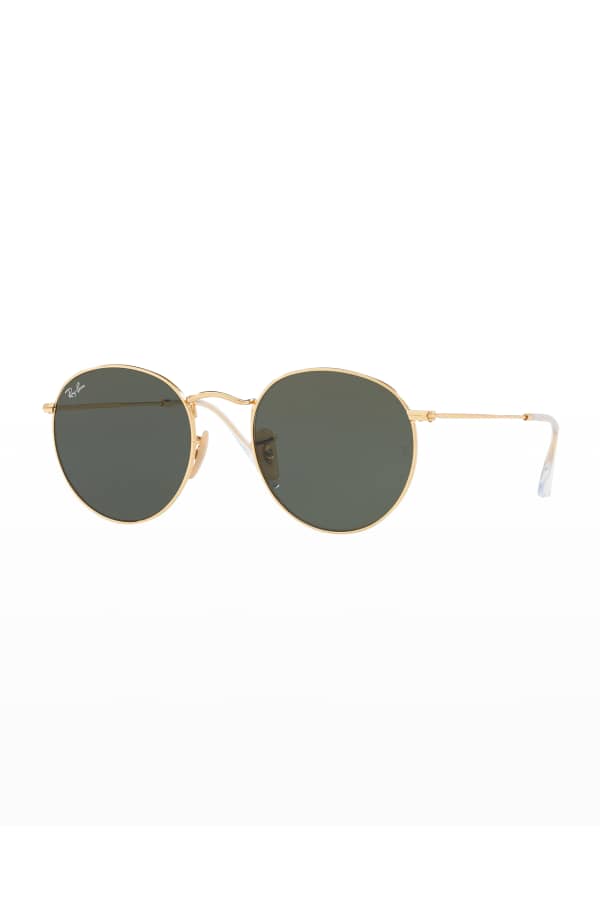 Ray-Ban Round Gradient Metal Sunglasses | Neiman Marcus