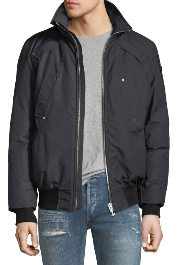 Stefano Ricci Men's Hooded Waterproof Jacket w/ Sea Snake Detail ...