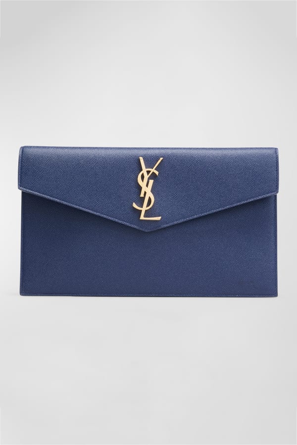 Saint Laurent YSL Monogram Pouch Wristlet Bag | Neiman Marcus