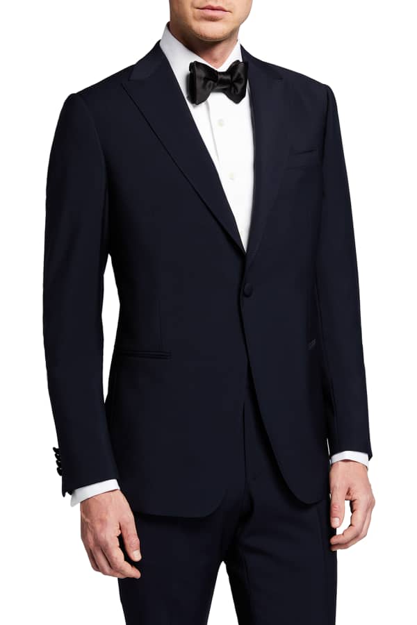 TOM FORD Men's Satin Peak-Lapel Two-Piece Tuxedo Suit | Neiman Marcus