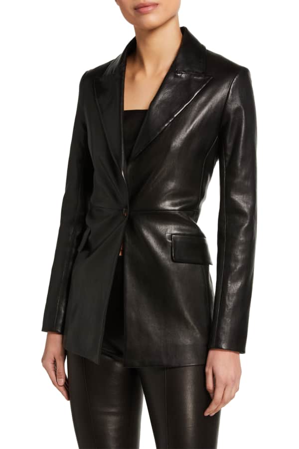 Zadig & Voltaire Verys Creased Leather Jacket | Neiman Marcus