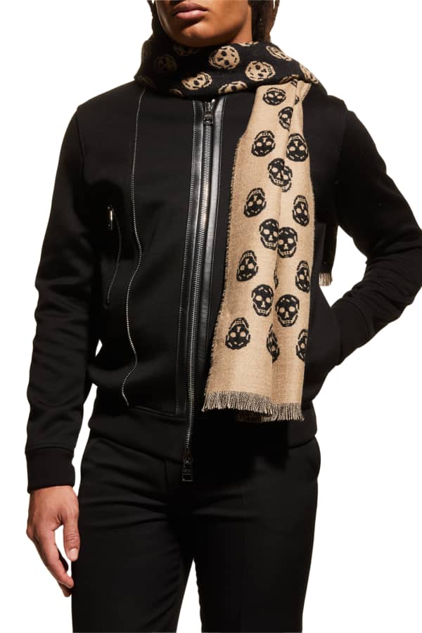 Versace Men's Baroque Silk Square Scarf | Neiman Marcus
