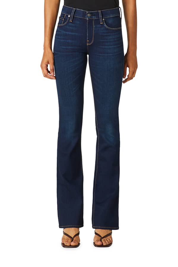 FRAME Le Crop Mini Boot-Cut Jeans | Neiman Marcus