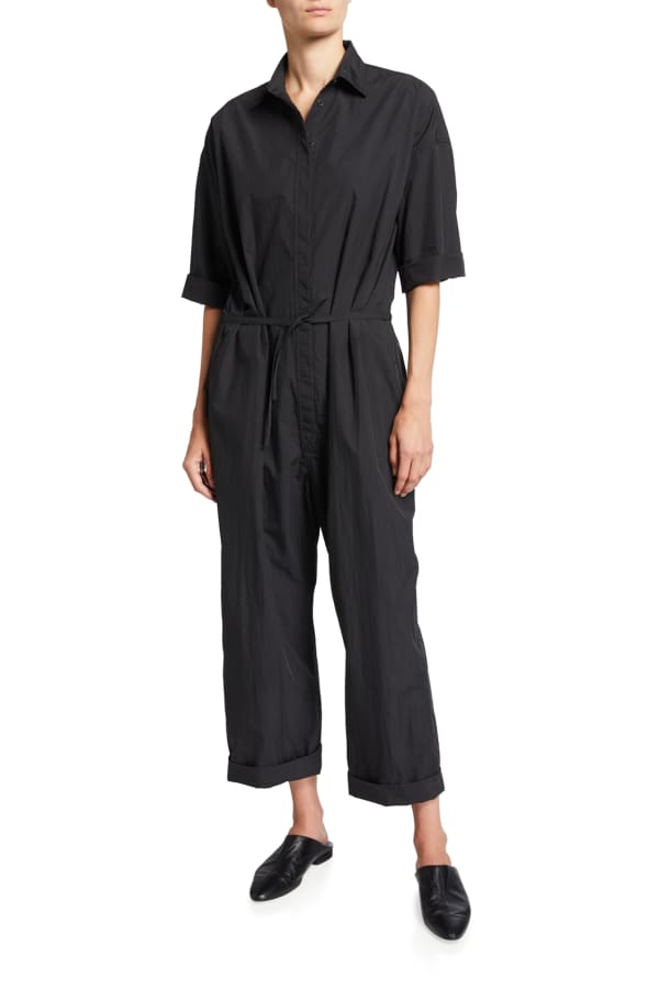 ETICA Farrah Zip-Front Denim Jumpsuit | Neiman Marcus