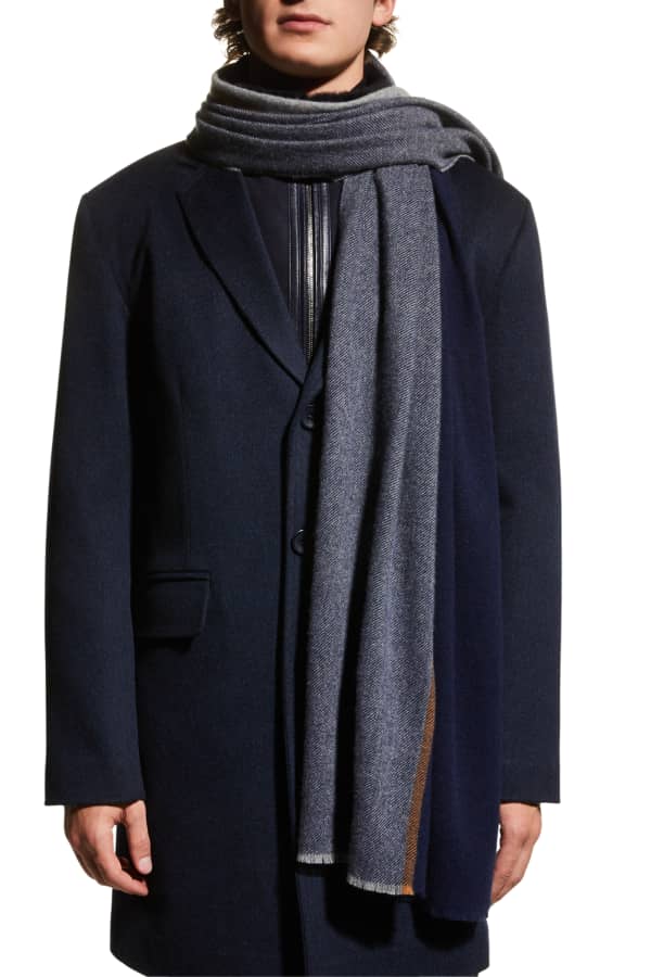 Versace Men's Baroque Silk Square Scarf | Neiman Marcus