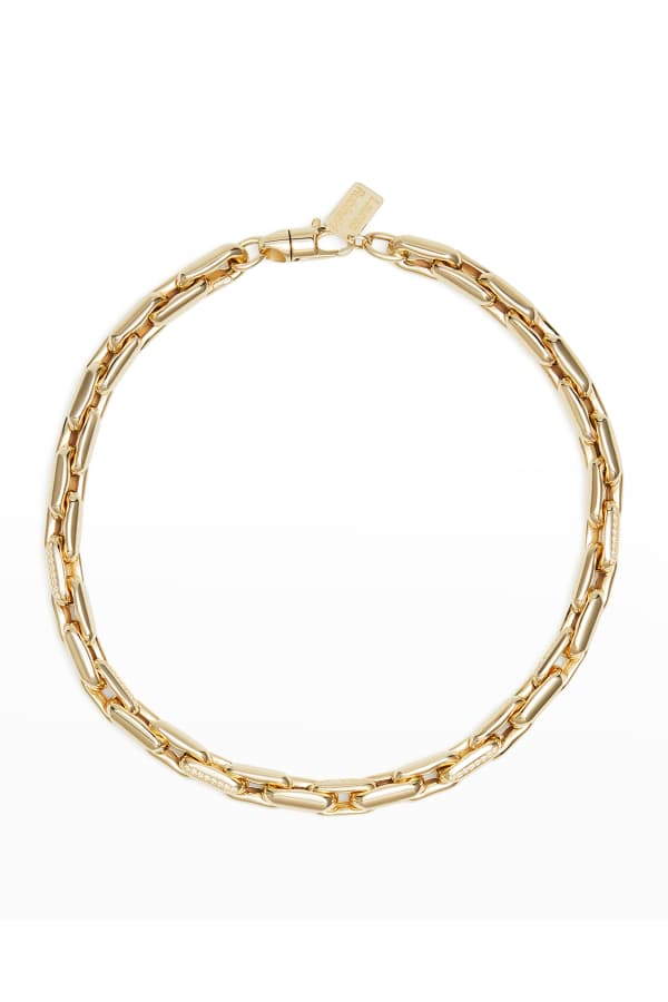 Valentin Magro 18k Yellow Gold Plain and Twisted Link Necklace | Neiman ... Valentin Magro 18k Yellow Gold Plain and Twisted Link Necklace | Neiman ...