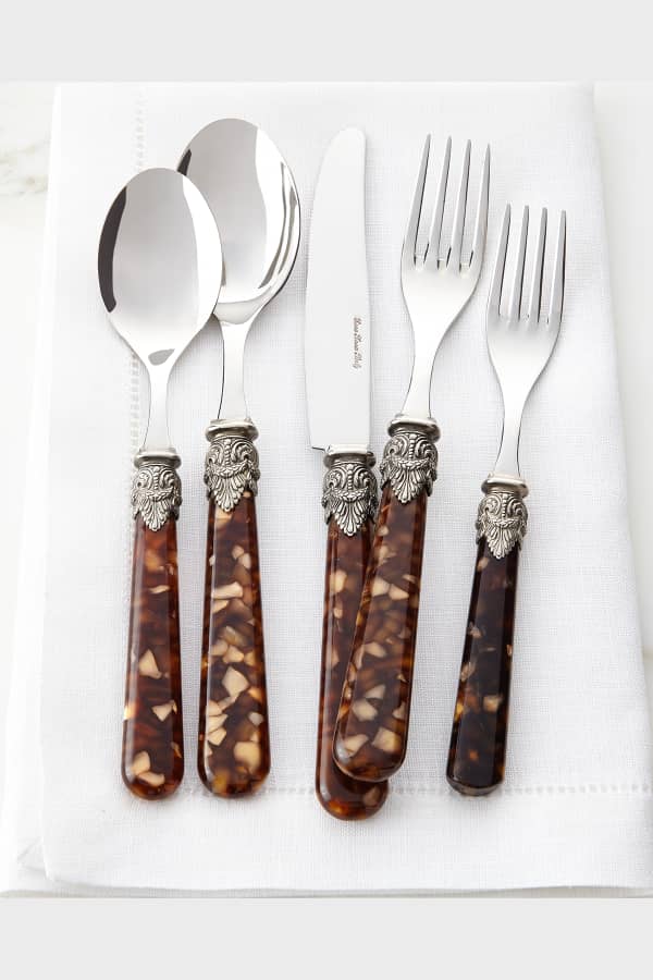 Cambridge Silversmiths 20-Piece Granger Hammered Flatware Set | Neiman ...