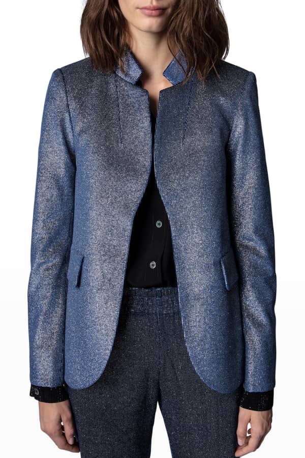 Zadig & Voltaire Verys Creased Leather Jacket | Neiman Marcus