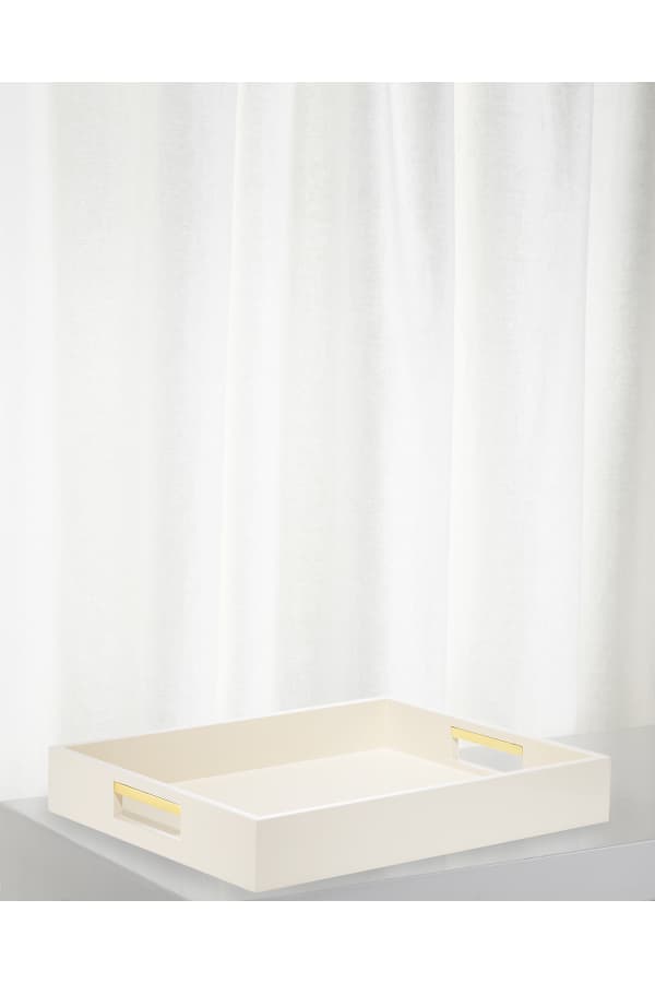 William D Scott Hammered Round Tray | Neiman Marcus