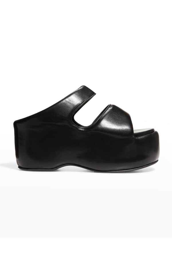Simon Miller Bubble Vegan Two-Band Platform Sandals | Neiman Marcus