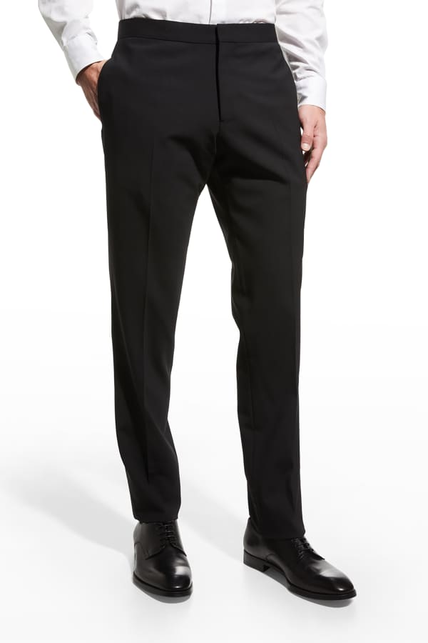 Ralph Lauren Purple Label Men's Velvet Side-Fastener Pants | Neiman Marcus