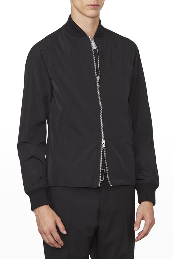 WESC Men's Colorblock Denim Bomber Jacket | Neiman Marcus