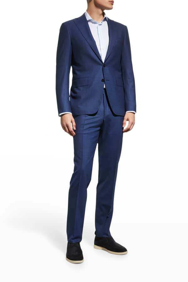 Hickey Freeman Men's Peak-Lapel Solid Tuxedo Suit | Neiman Marcus