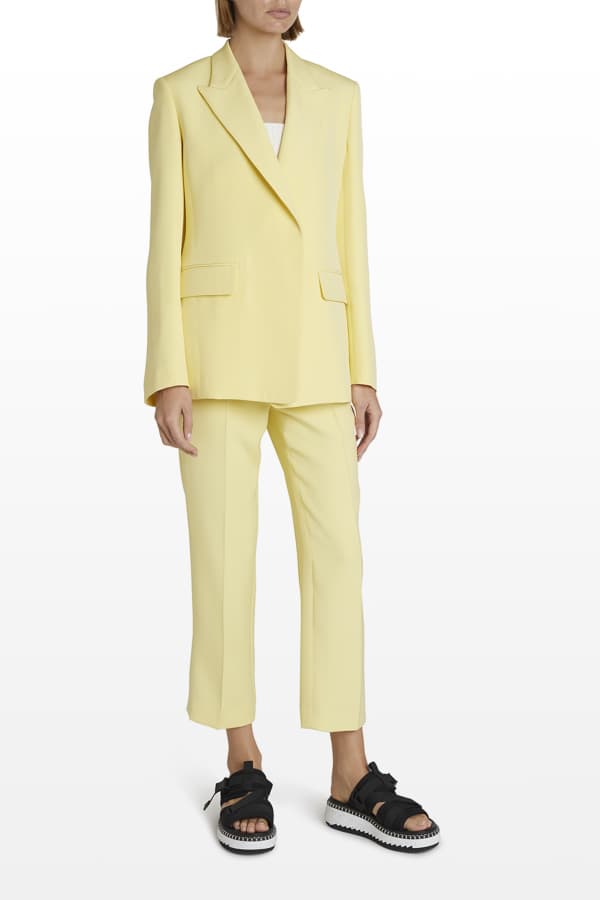 FRAME Classic One-Button Velvet Blazer | Neiman Marcus