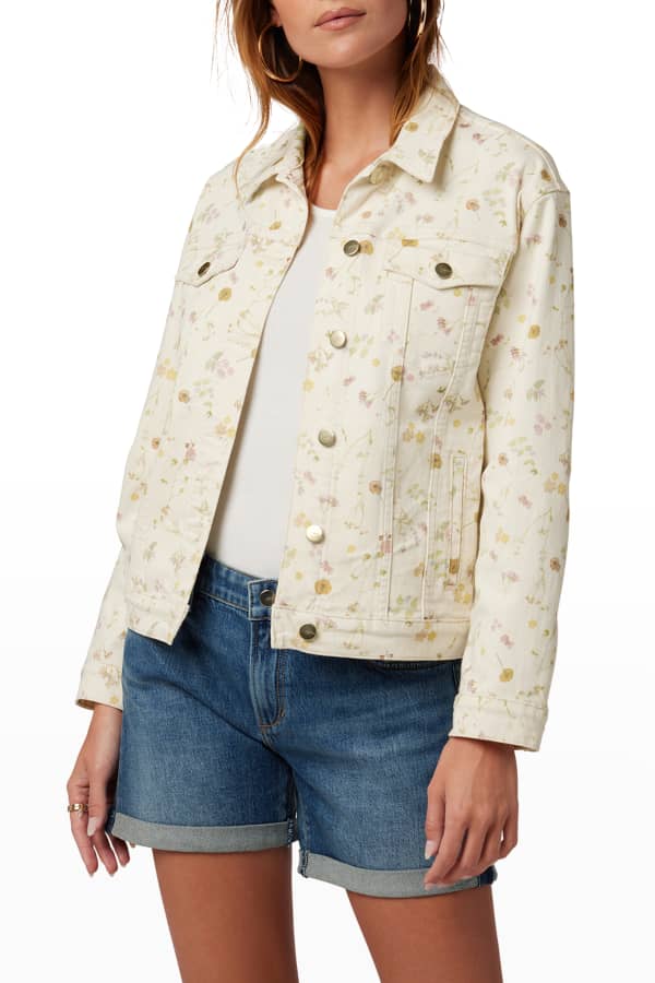 MOTHER The Puffy Bruiser Denim Jacket | Neiman Marcus