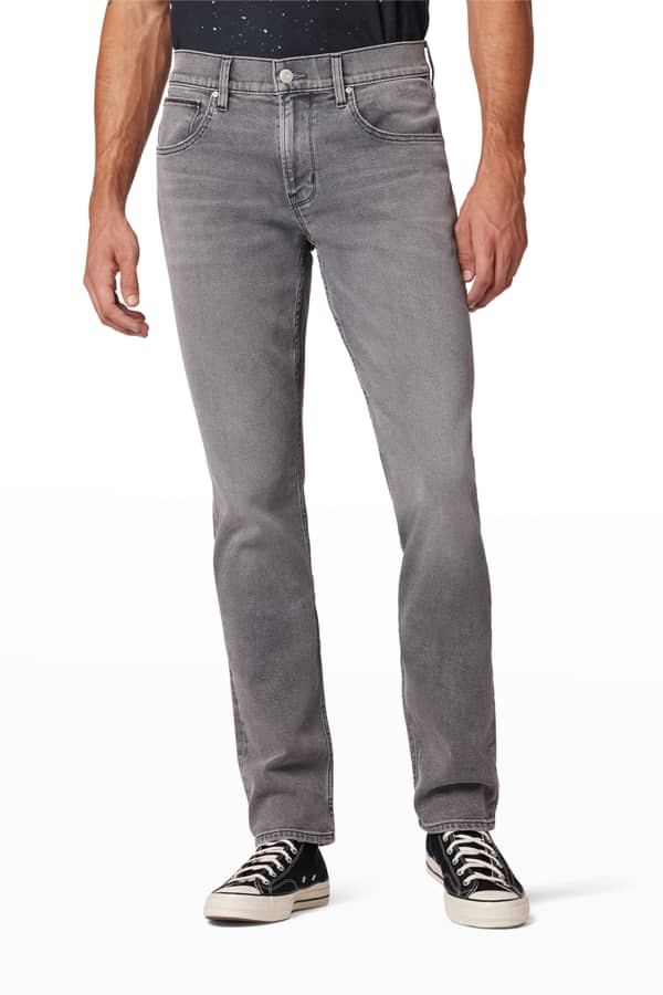 Hudson Men's Axl Slim Rip/Repair Jeans | Neiman Marcus