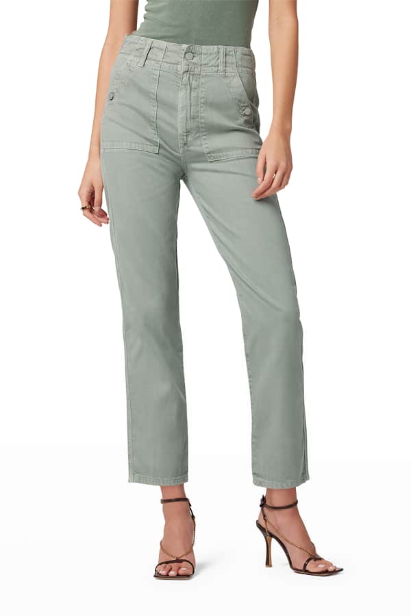 Victoria Beckham Straight-Leg Utility Trousers | Neiman Marcus