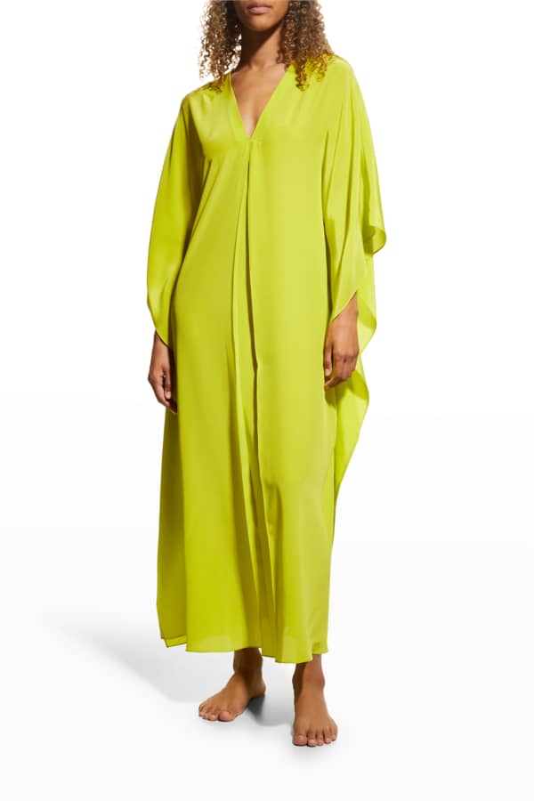 Harshman Roman Striped Linen Caftan | Neiman Marcus