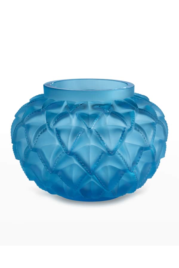 Lalique Medium Poissons Vase, Clear | Neiman Marcus